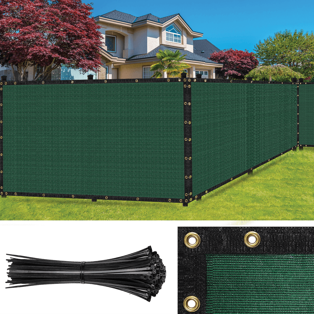 SEALTECH Ultra Heavy Duty 200 GSM Green Privacy Fence Screen – Brix Tarps
